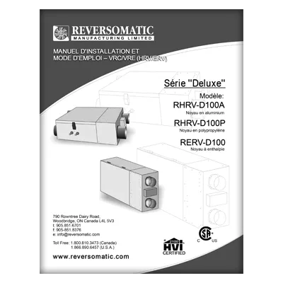 Deluxe Installation Instruction in French – Reversomatic