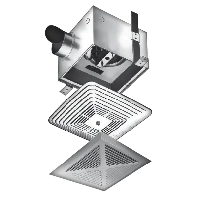 Bathroom Fan | Model: QCF-80 ES (TWO SPEED) (80CFM 0.3Sones 0.10S.P ...
