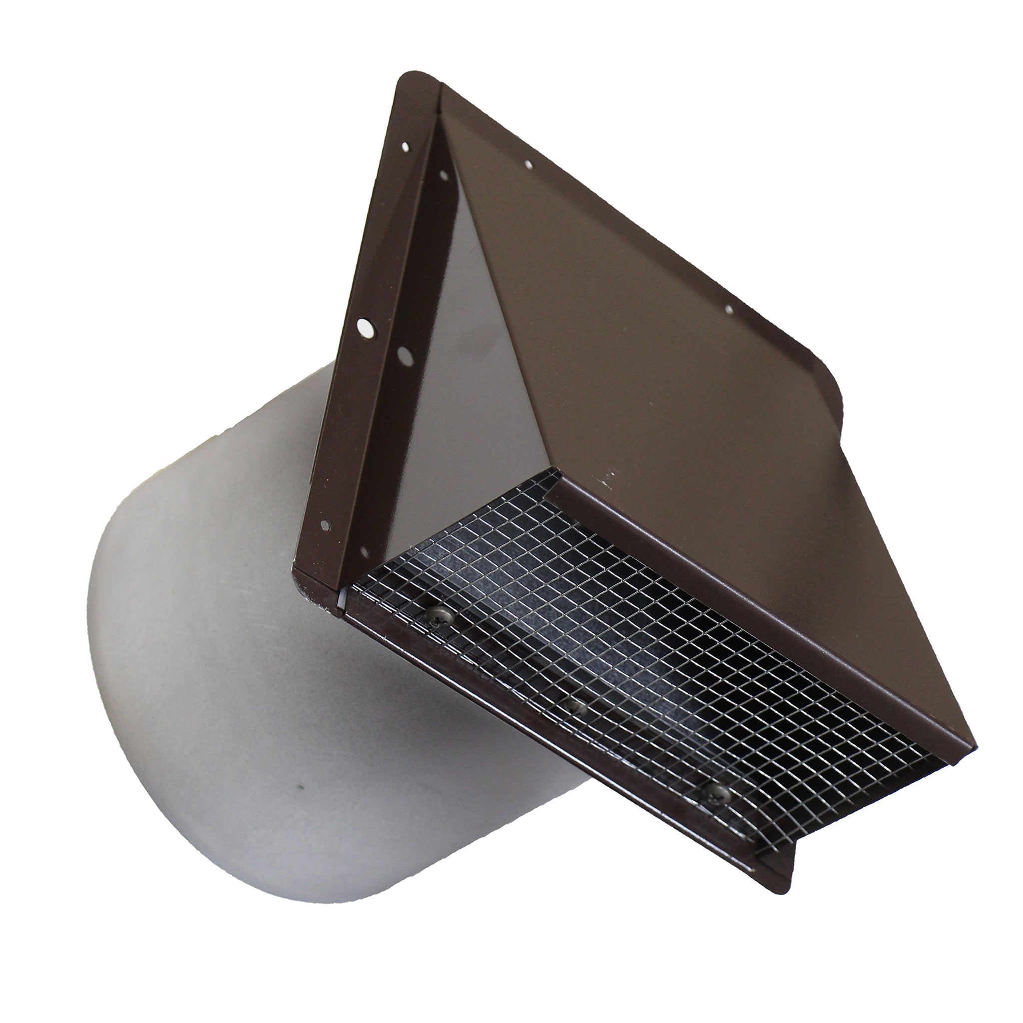 Reversomatic 6" Heavy Duty Exhaust Wall Cap with Damper and Bird Scree