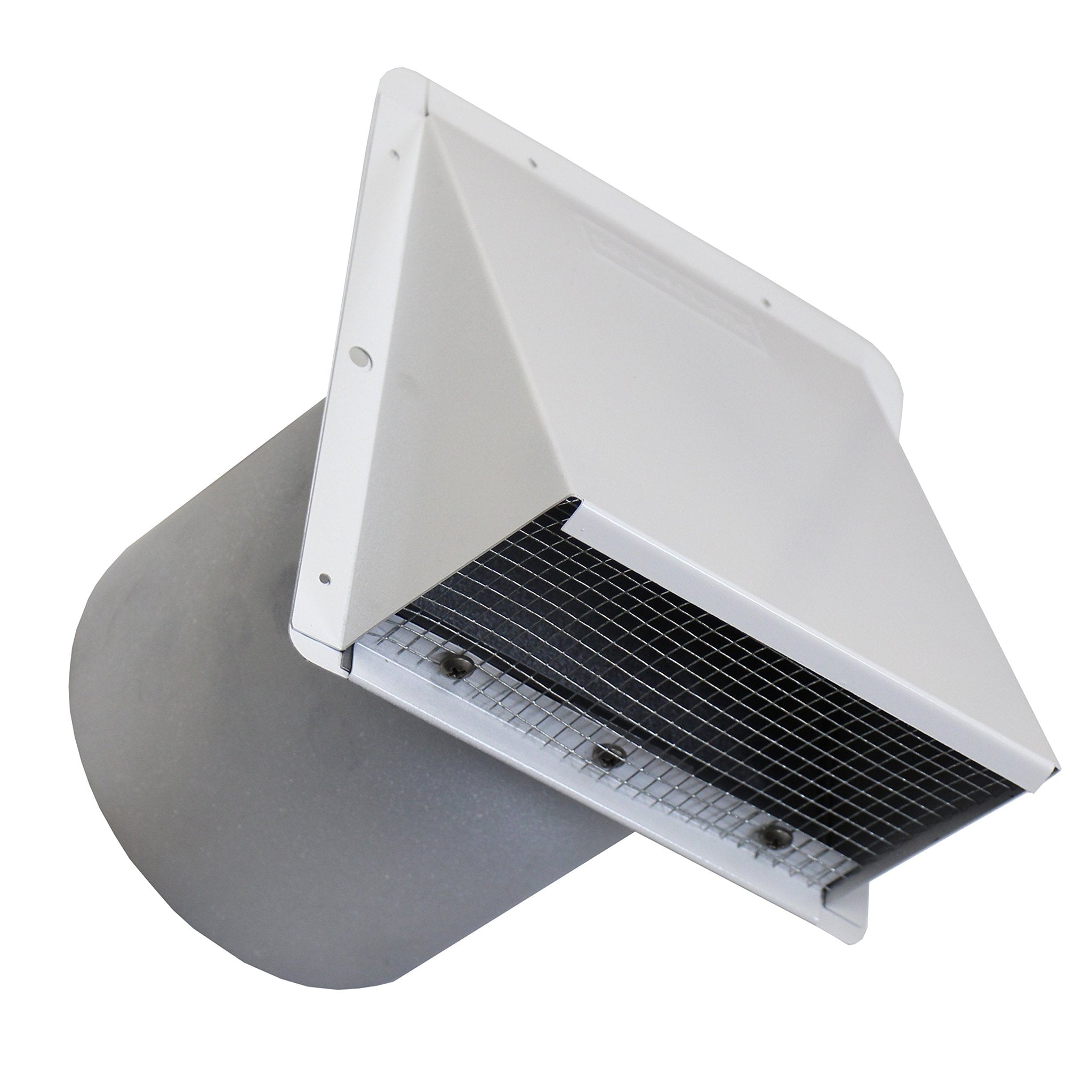 Reversomatic 4" Heavy Duty Exhaust Wall Cap with Damper and Bird Scree
